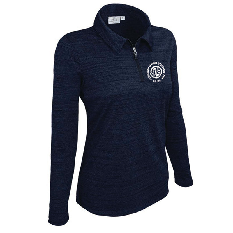 AFA Women's Long Sleeve Tiger Stripe 1/4 Zip Polo Shirt – My Union ...