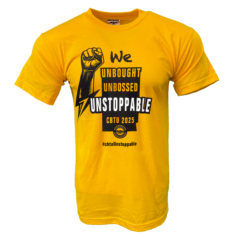 CBTU Gold Unstoppable Convention T-shirt – My Union Store USA